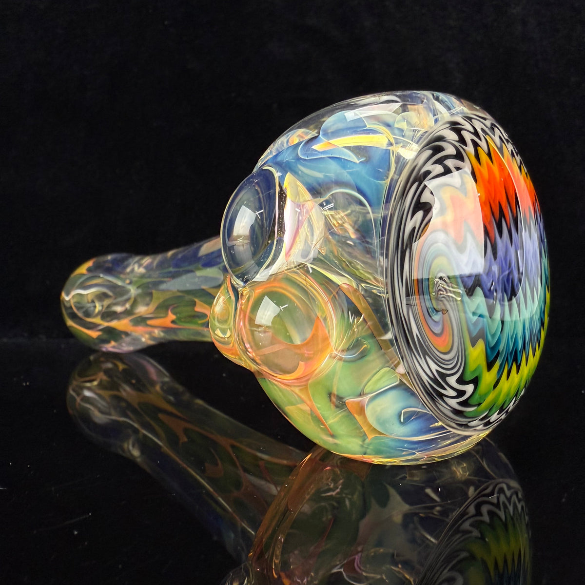 Reversal Capped Inside Out Spoon #2 by KJH Glass – Art Dogs Glass Shop