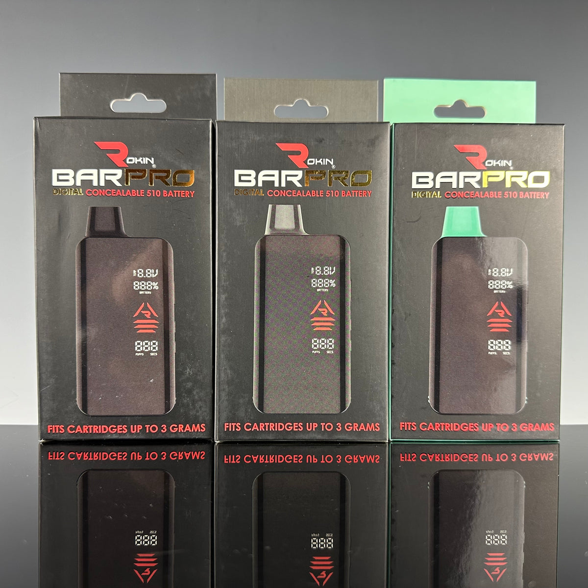 Bar Pro Digital Concealable Variable Voltage 510 Threaded Battery by R ...