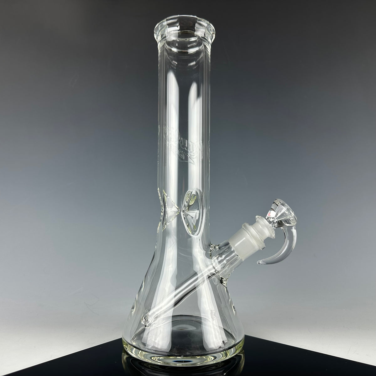 Beaker (Flame Polished Logo) by Rawlins – Art Dogs Glass Shop
