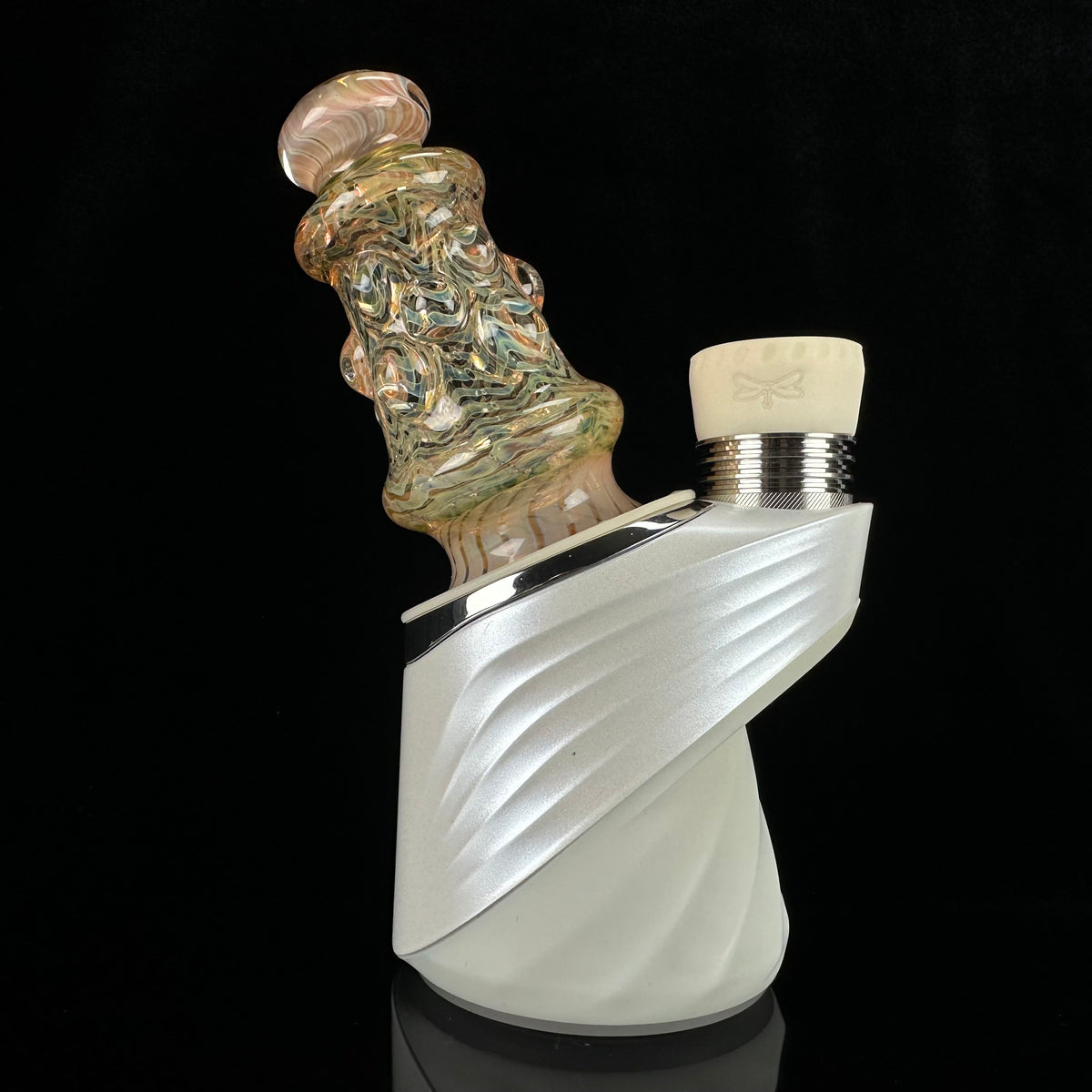 "Gold/Silver Fume" Puffco Dry Top by Avalon Glass – Art Dogs Glass Shop