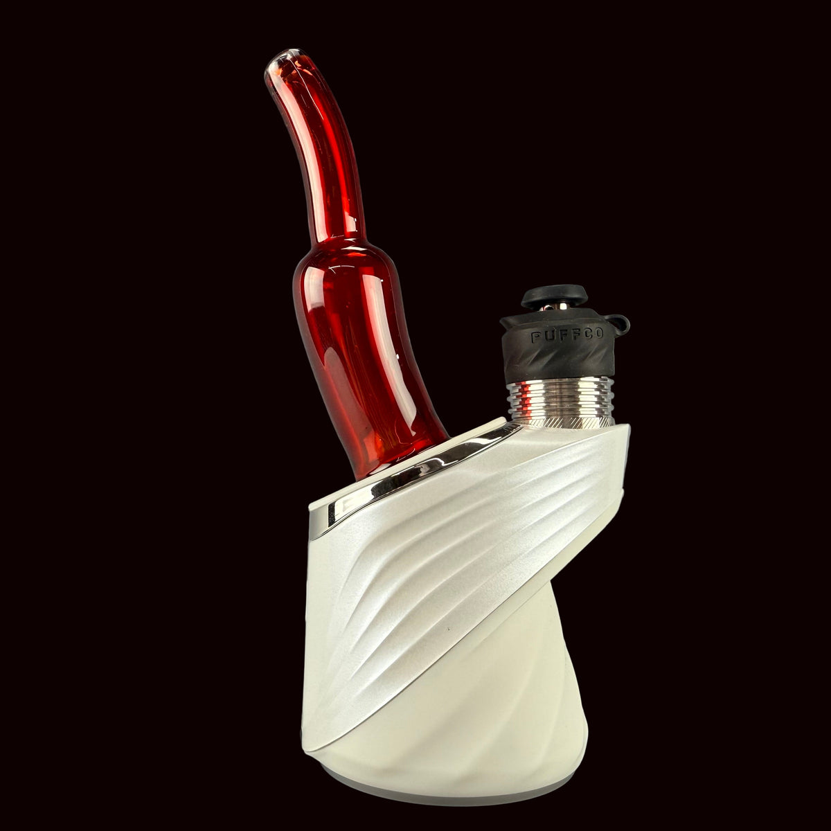 "Pomegranate" Dry Puffco Attachment by N3rd – Art Dogs Glass Shop