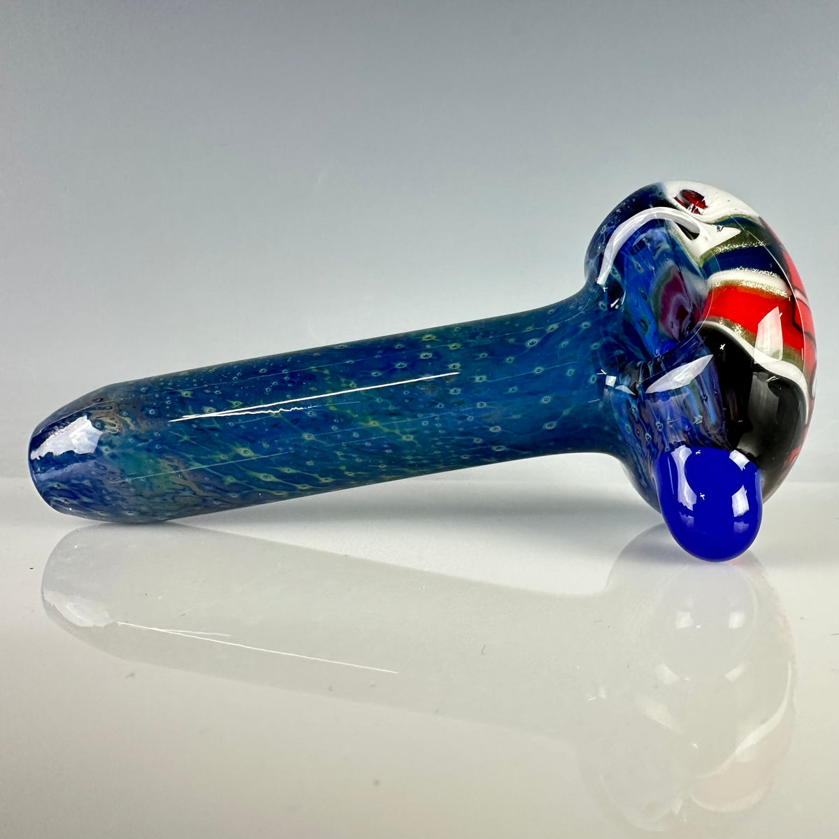 "Dead Uncle Sam" Disc-Flip Spoon by Hillary Cooper – Art Dogs Glass Shop