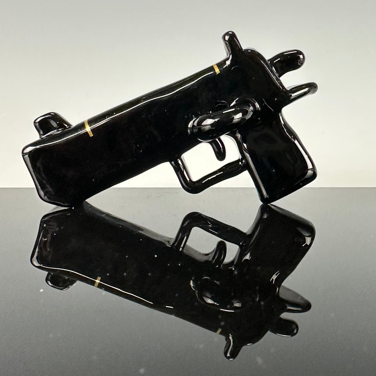 "Art of War" Gun Pendant by Sokol – Art Dogs Glass Shop