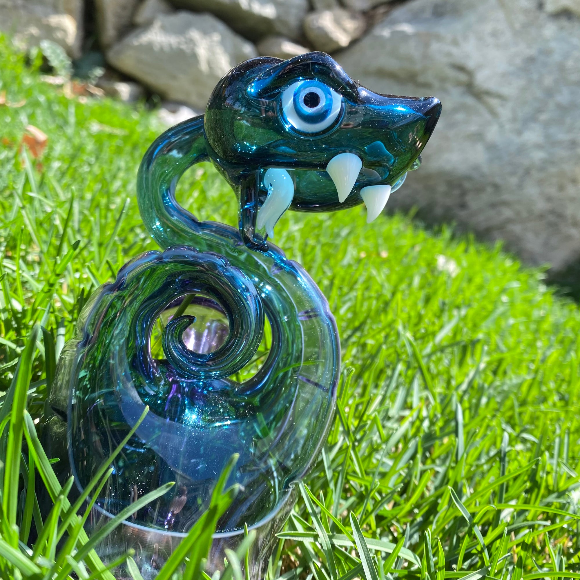 "Nightshade & Stardust" Snake Rig by Niko Cray – Art Dogs Glass Shop