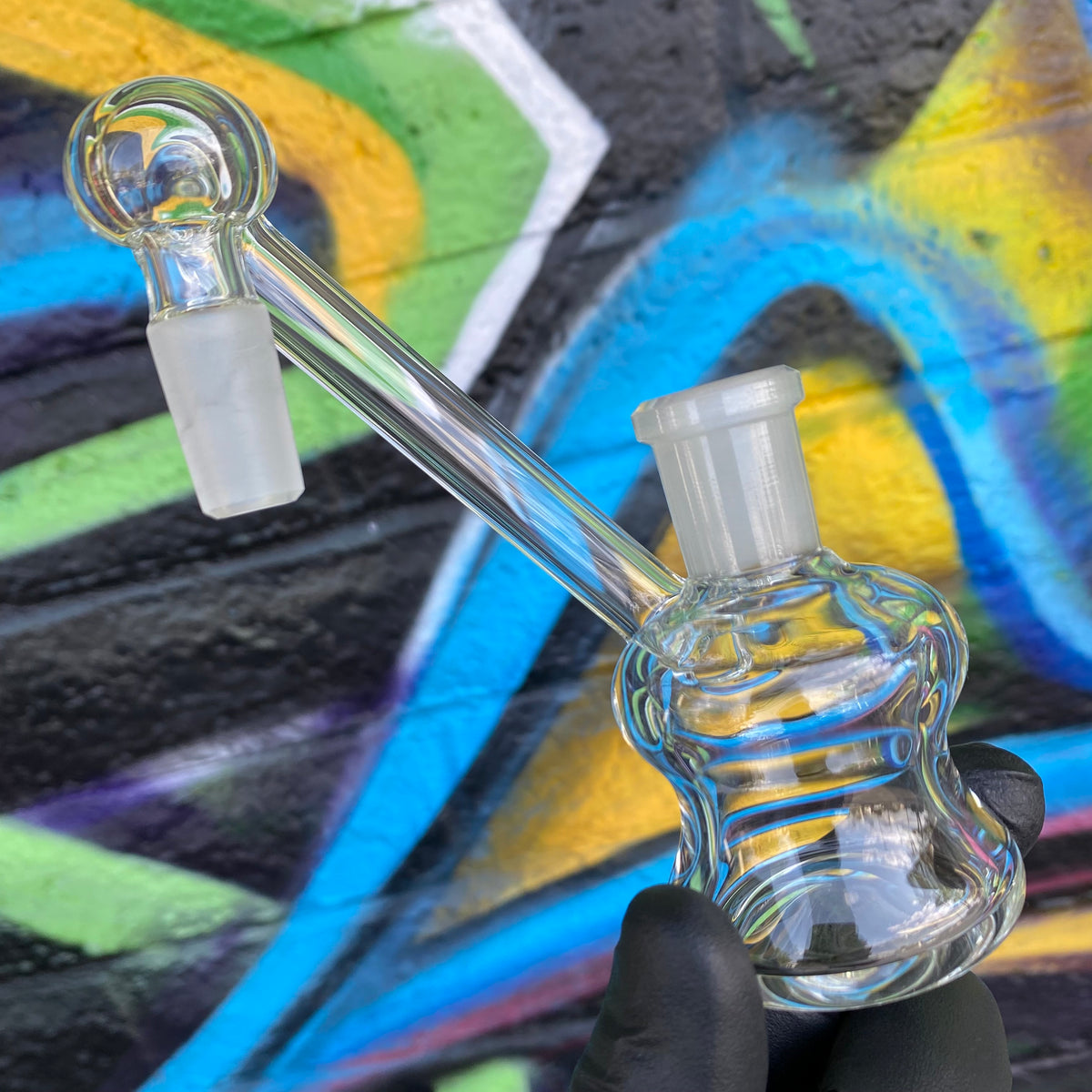 14mm 90 degree Dry Catcher by Rick Bird – Art Dogs Glass Shop